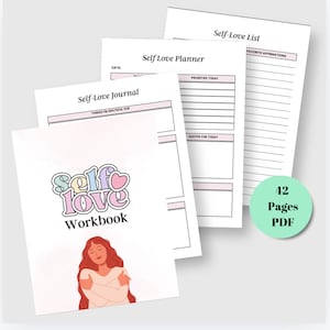 Self Love Workbook Self Esteem Builder Worksheets Emotional Regulation ...