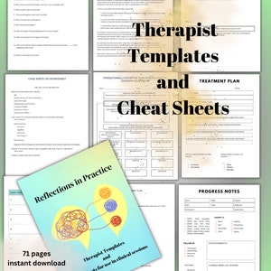 Therapy Cheat Sheets Clinical Templates Treatment Planning Client ...