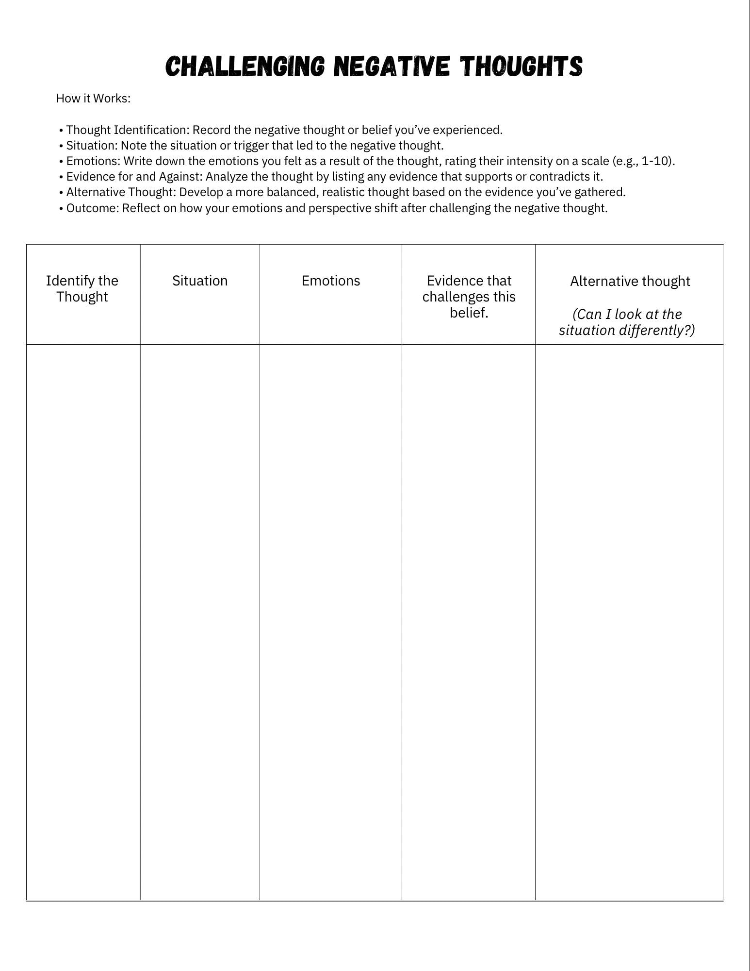 Jar of Ants CBT Worksheet, Child Therapy Tool (PDF) - Etsy