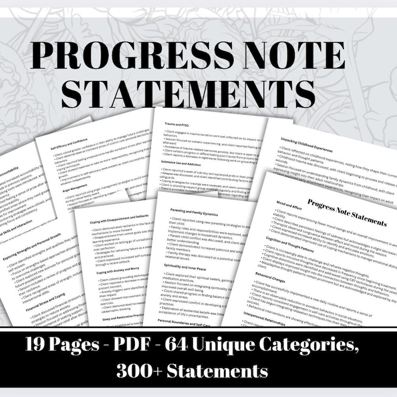 Progress Notes Trauma - Etsy