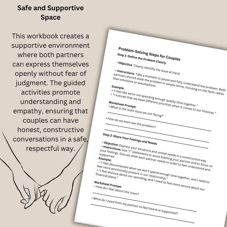Couples Therapy Workbook | Relationship Communication, Conflict ...