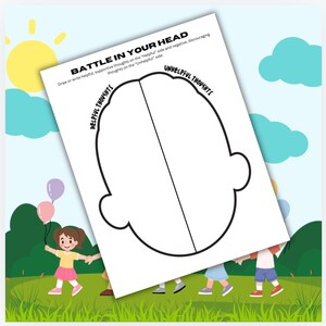 Helpful & Unhelpful Thoughts Worksheet: Play Therapy Toolkit (digital ...