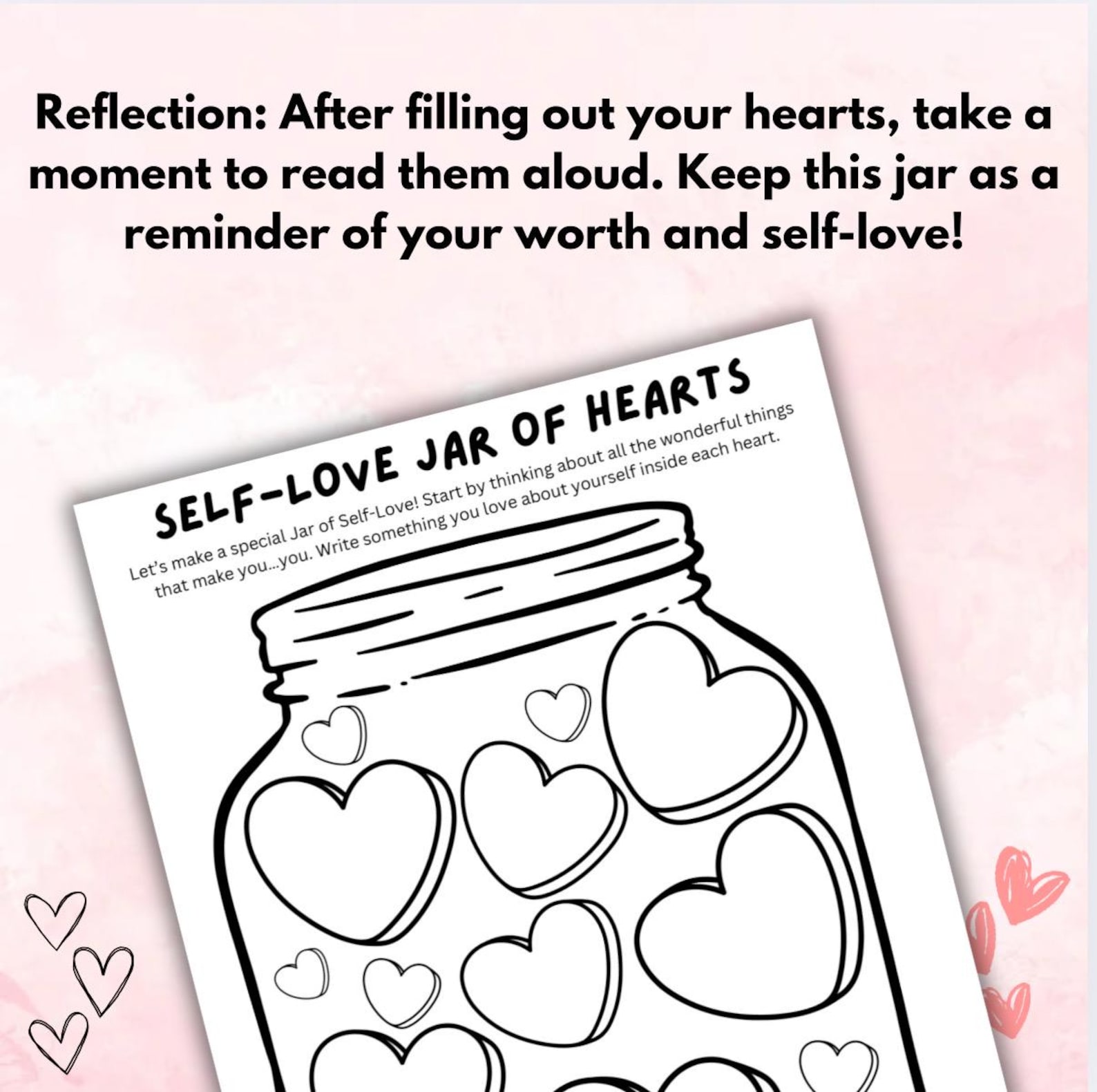 Children Self Love Confidence Worksheets for Kids and Teens Play ...