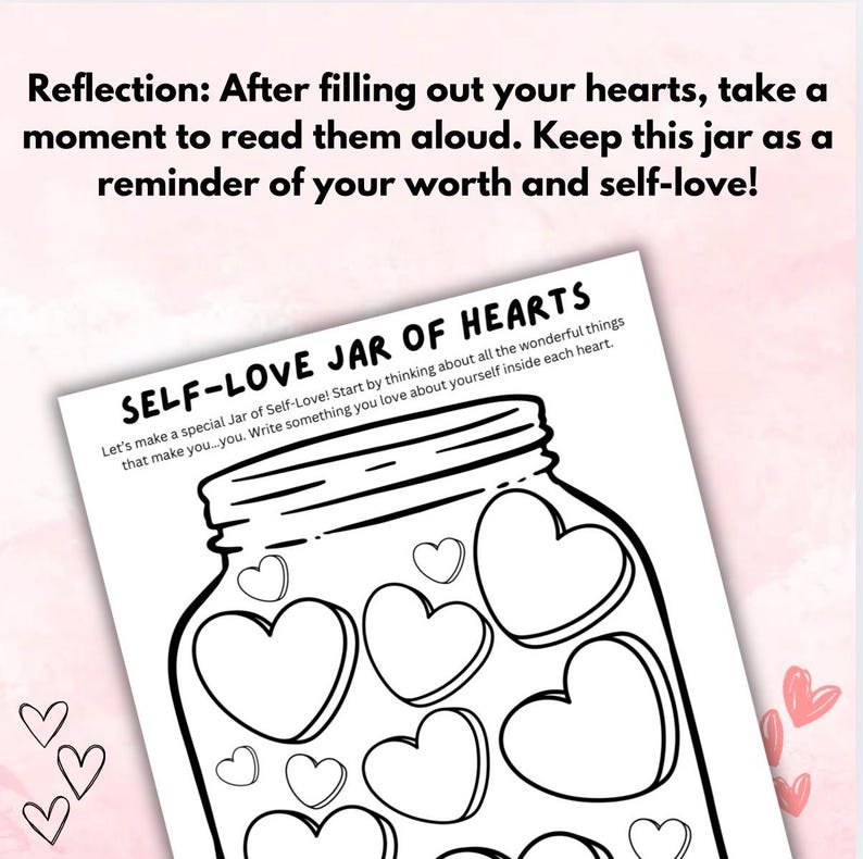 Children Self Love Confidence Worksheets for Kids and Teens Play ...