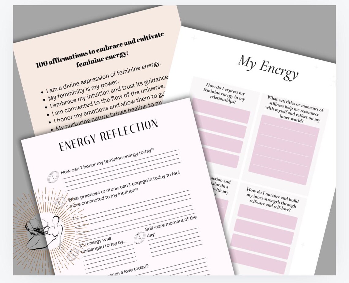 Feminine Energy Healing Workbook (digital Download) - Etsy