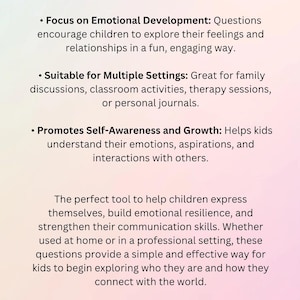 SEL Conversation Starter Cards for Kids & Teens Open Ended Questions ...