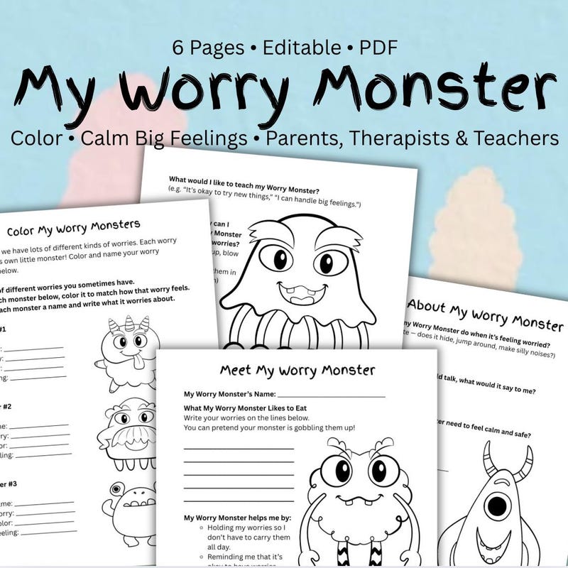 Worry Monster - Etsy
