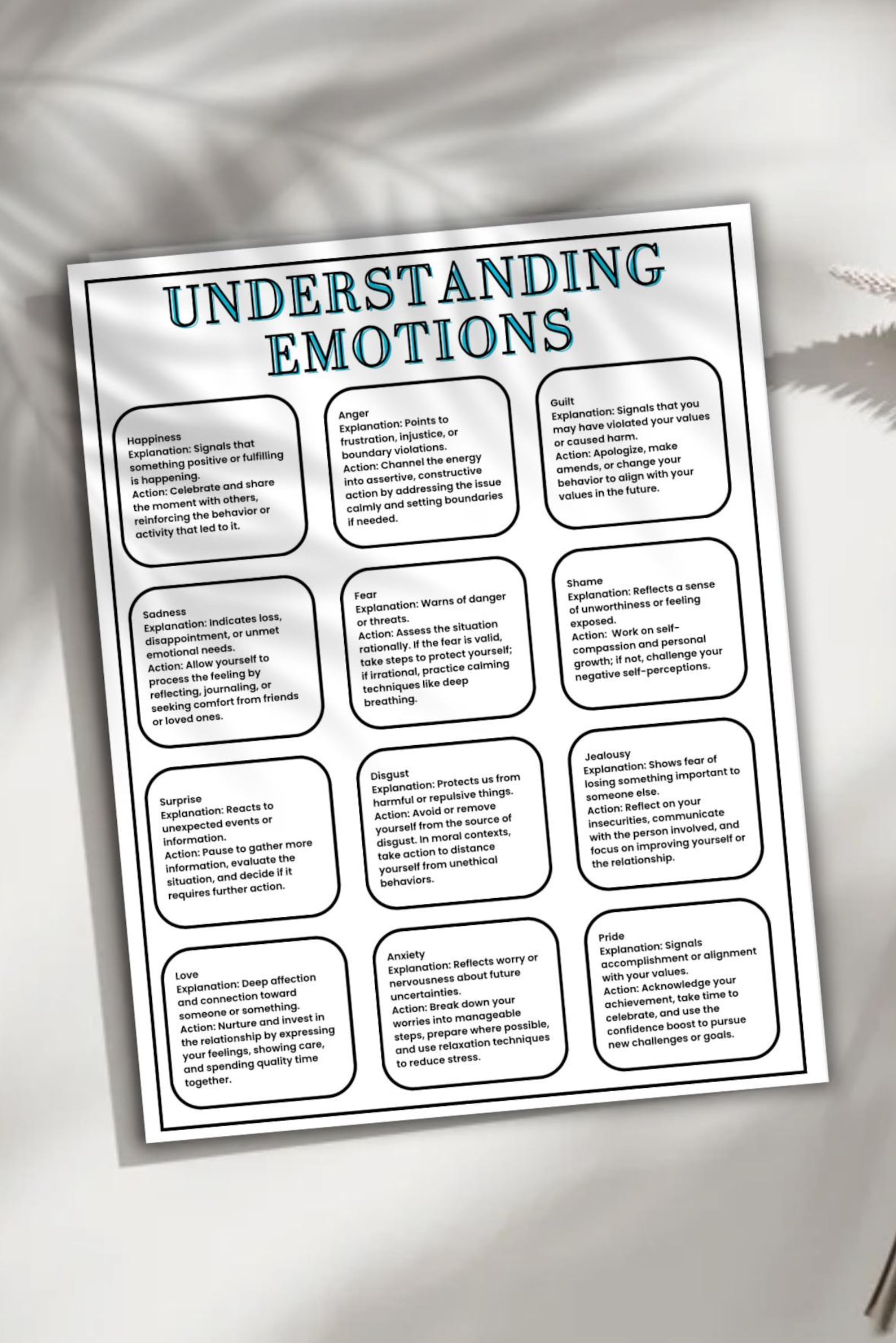 Understanding Emotions Therapy Worksheet What Am I Feeling Emotional ...