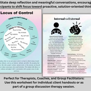 Locus of Control Handout, Therapy & Coaching Tool (printable PDF) - Etsy
