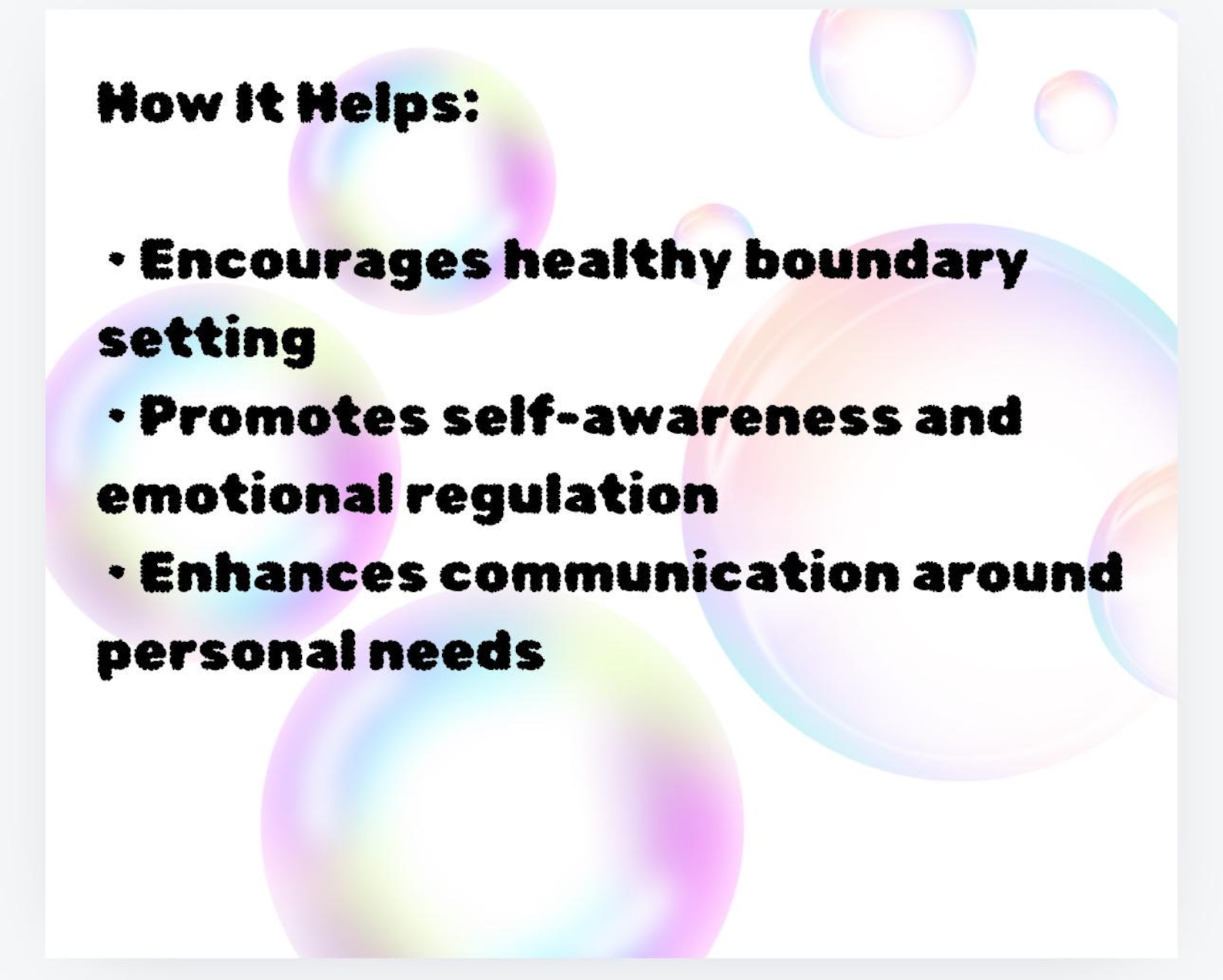 Personal Space Bubbles for Boundaries Personal Space Physical Emotiibal ...