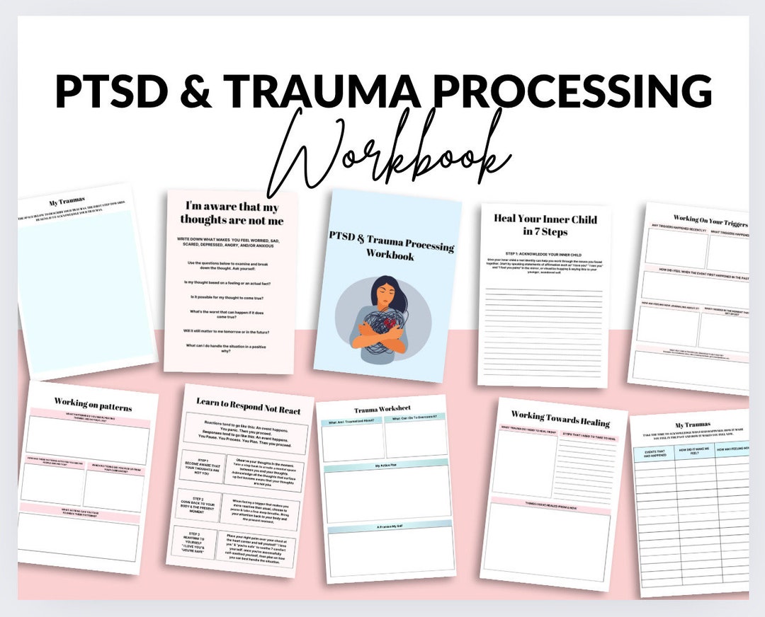Trauma Processing PTSD Workbook Therapy Exercises Triggers Patterns of ...