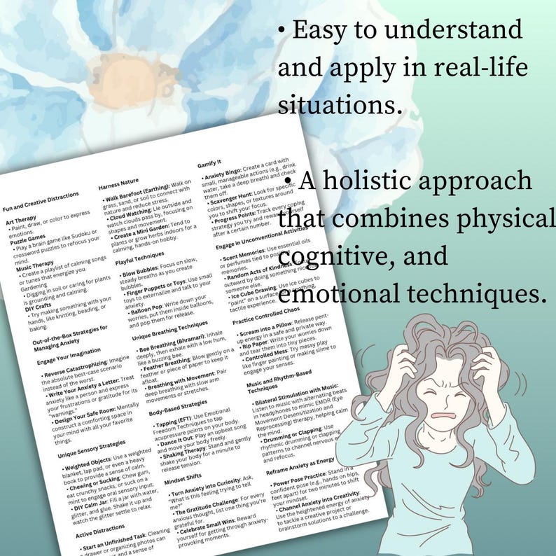 Anxiety Coping Skills Cheat Sheet Symptoms & Coping Strategies Guide ...