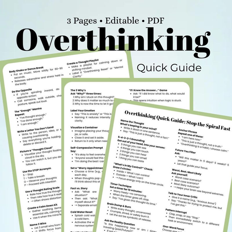 Therapist Quick Guides - Etsy