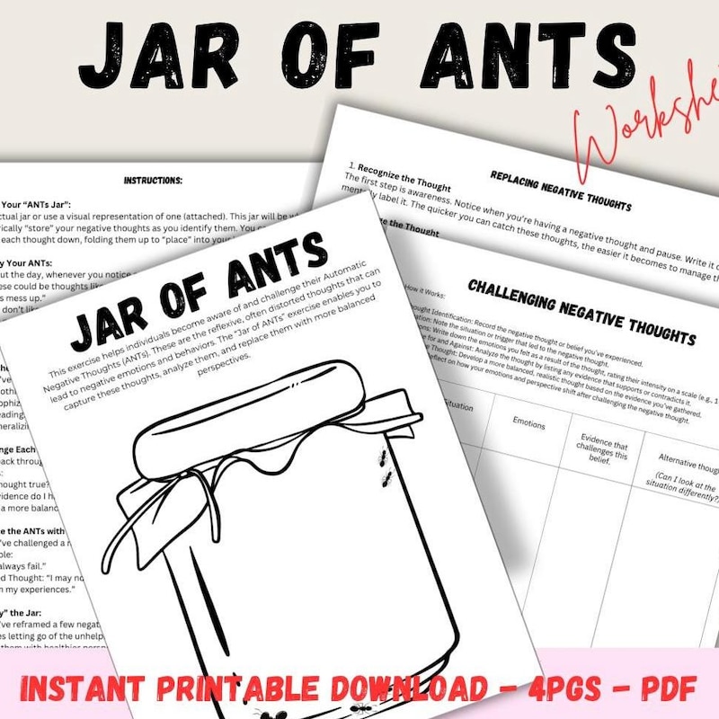 Ants Cbt Worksheet - Etsy
