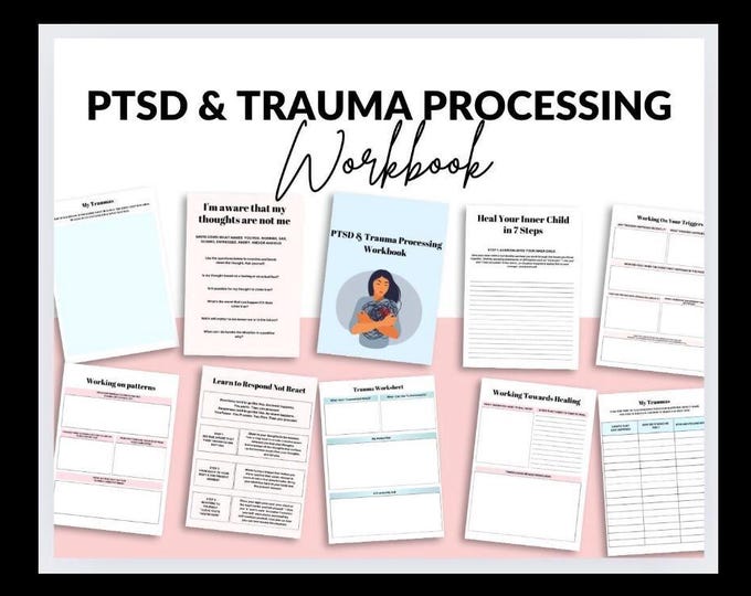 Trauma Processing Journal , Trauma Therapy, PTSD Worksheets, Emotion ...