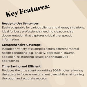 SOAP Notes Examples | Therapy Progress Notes Template (digital Download ...