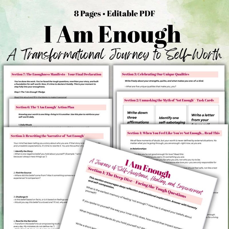I Am Enough - Etsy