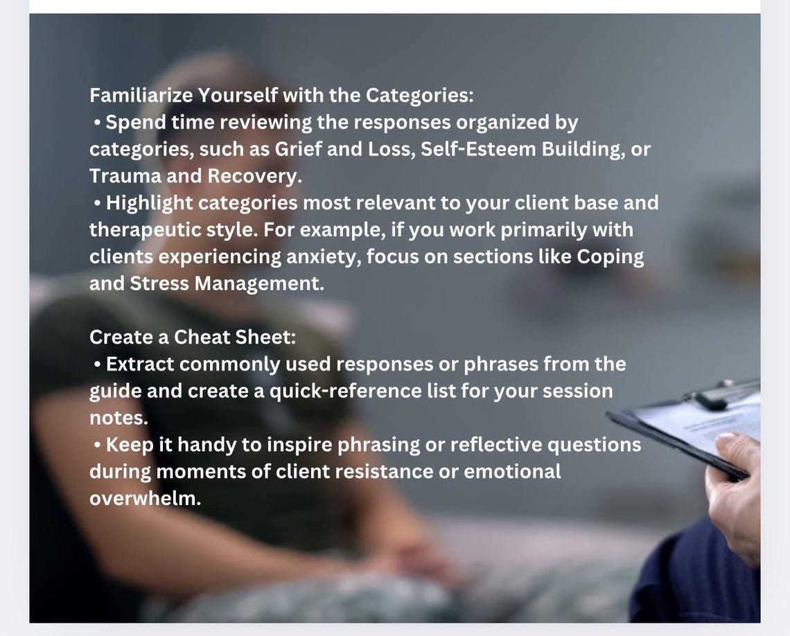 Active Listening Responses for Therapists: Communication Toolkit ...