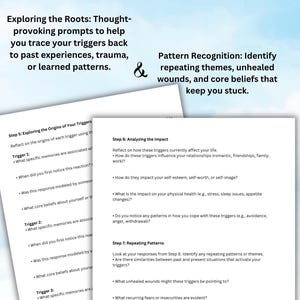 Uncovering Your Emotional Triggers A Guided Self-reflection Worksheet ...