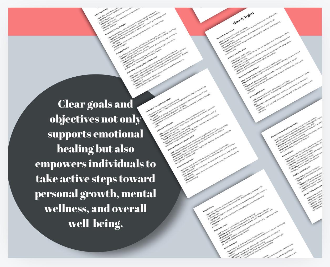 Therapy Goal Setting: Treatment Plans & Objectives (85 Pages) (PDF) - Etsy