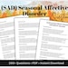 SAD Seasonal Affective Disorder Questions Emotional Regulation January ...