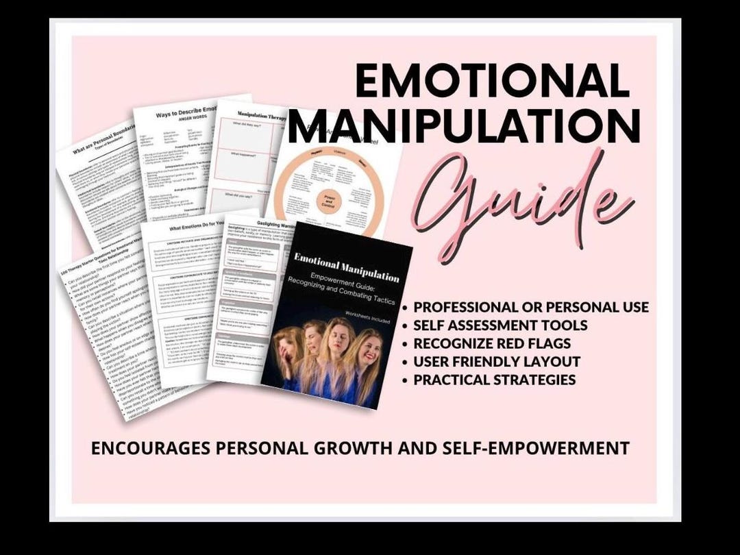 Emotional Manipulation Workbook: Toxic Relationships, Boundaries ...