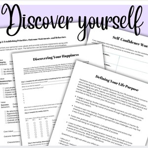 Self Discovery Workbook Transformative Journey Life Coaching Resource ...