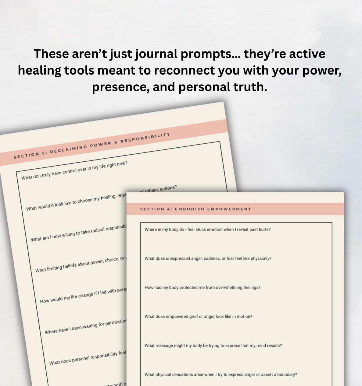 Victim Mindset Recovery Workbook: Inner Child Healing, Trauma Informed ...
