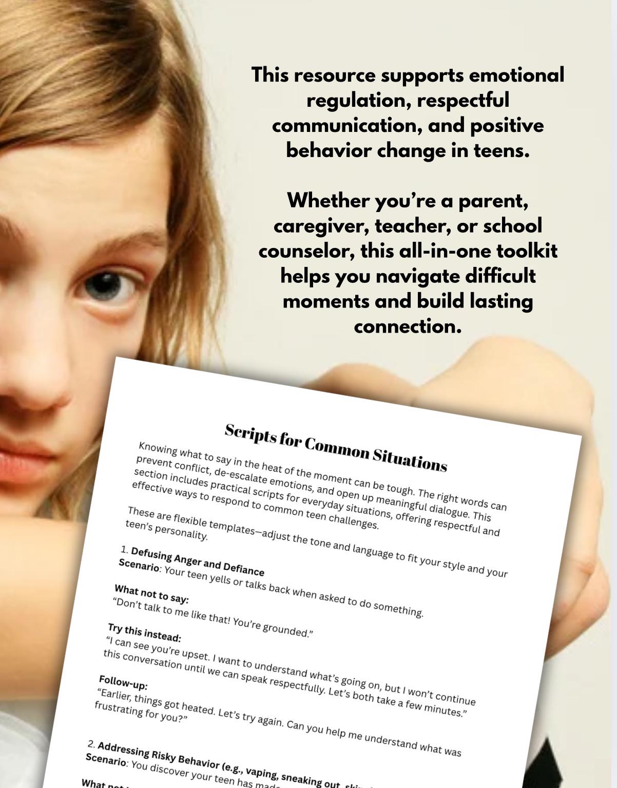 Teen Communication & Behavior Support Guide Toolkit for Parents ...