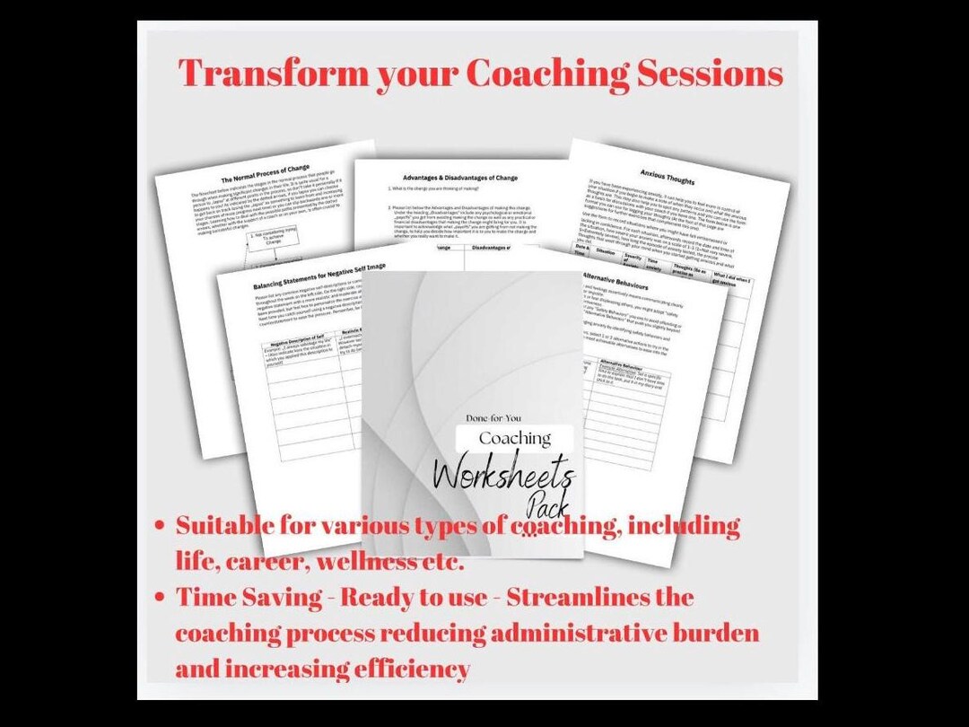 Coaching Session Bundle Toolbox Bundle Worksheets Done for You ...