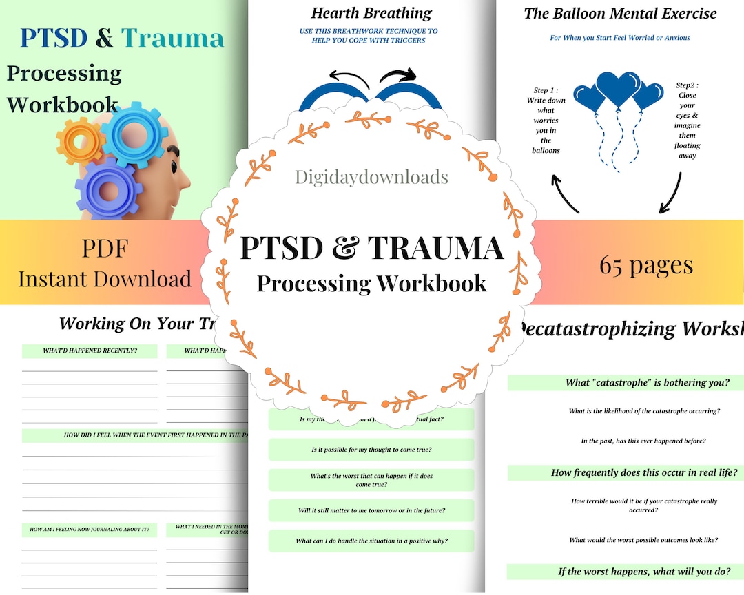 PTSD Trauma Recovery Workbook for Healing and Recovery PTSD Support ...