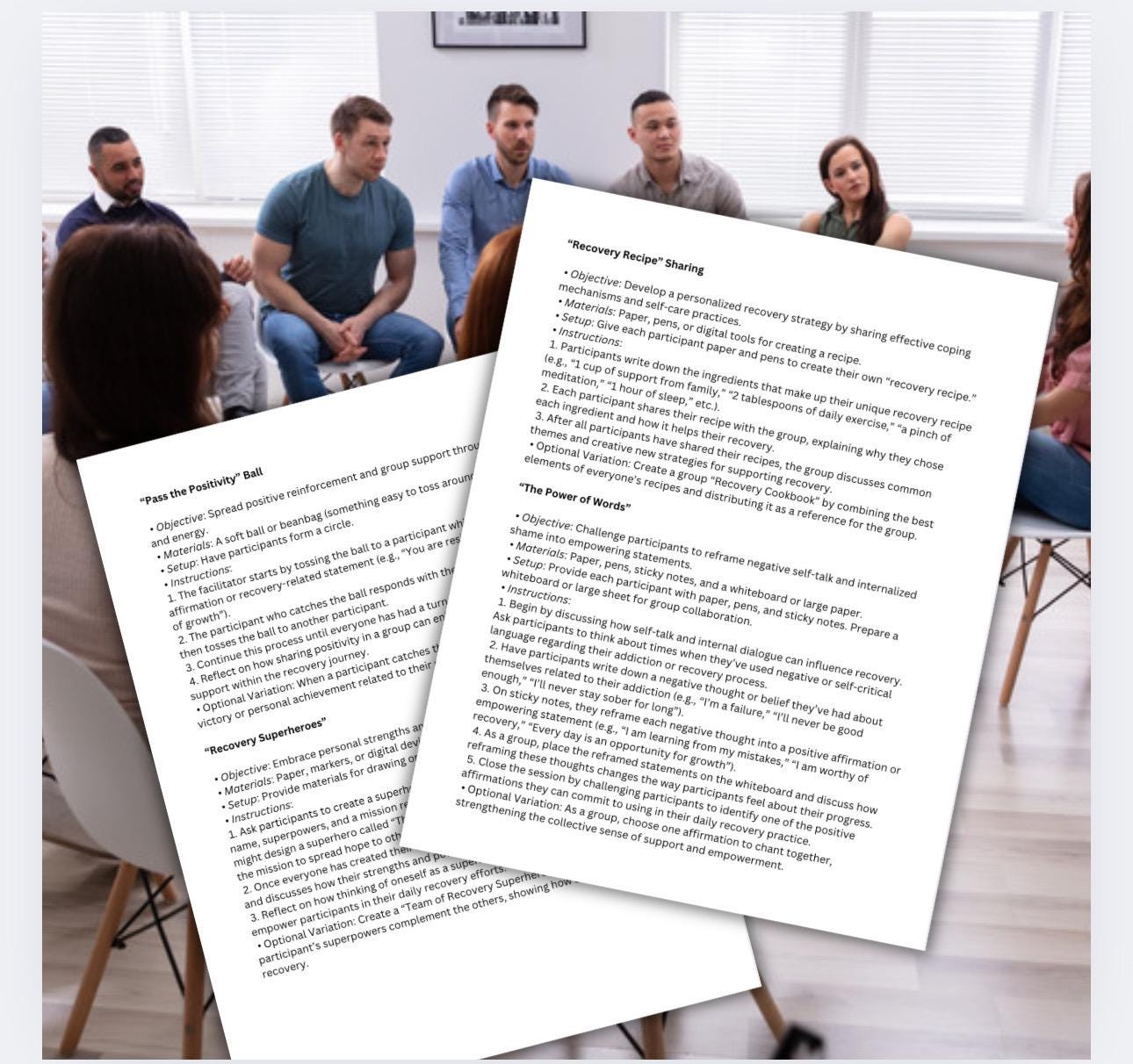 Addiction Recovery Group Therapy Games: 50+ Activities Substance Abuse ...