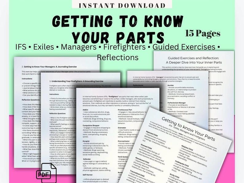 Mapping Your Parts IFS Mapping Internal Family Systems Emotional ...