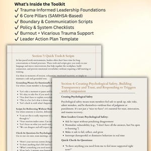 Workplace Trauma-informed Leadership Guide HR Manager Toolkit ...