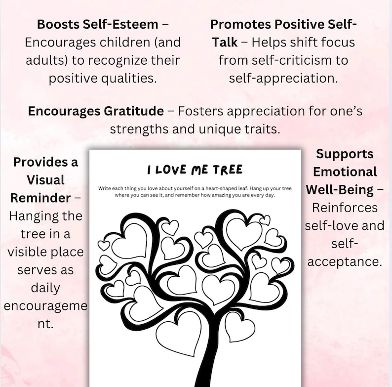 Children Self Love Confidence Worksheets for Kids and Teens Play ...