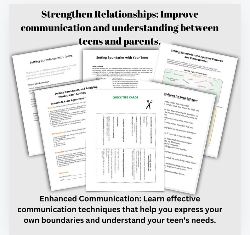 Healthy Boundaries for Teens and Parents Boundary Setting Strategies ...