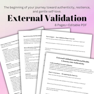 Authenticity Self-validation Workbook External Validation Mental Health ...