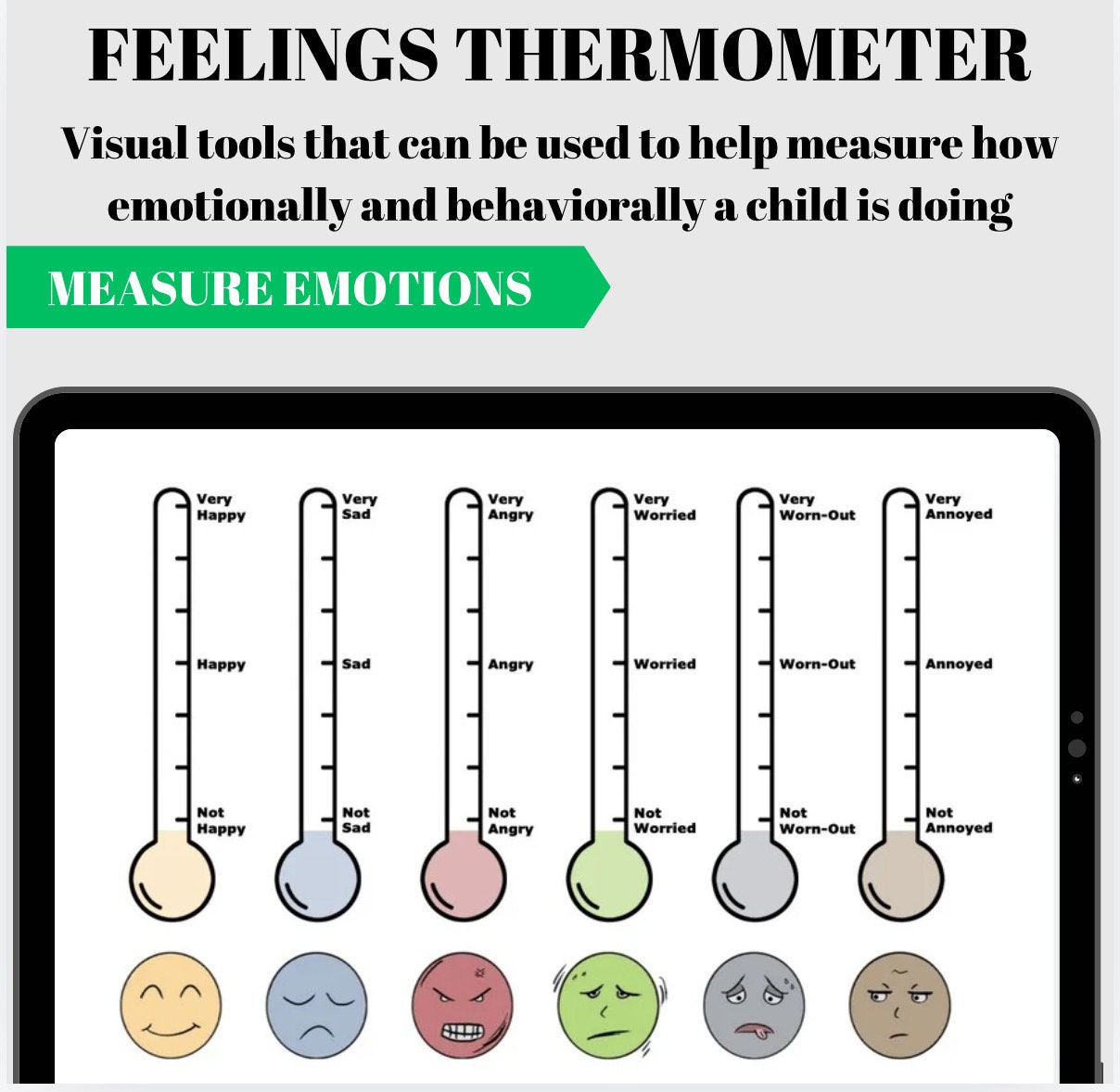 Kids Feelings Chart Bundle: Social Emotional Learning (PDF Printable ...
