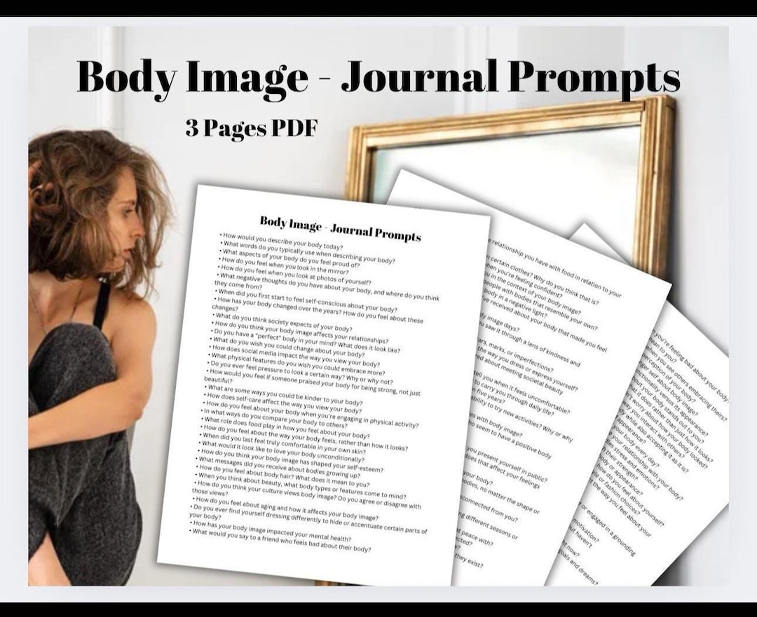 Body Image Journal Prompts to Promote Healing and Confidence Negative ...