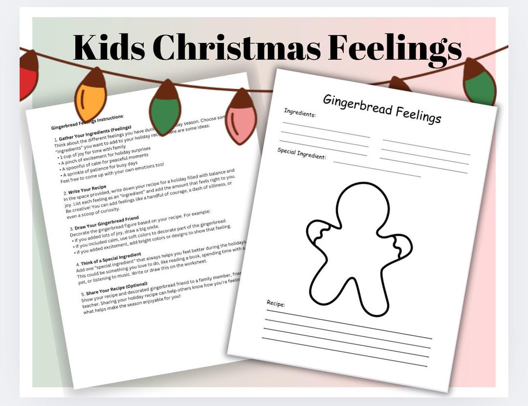 Christmas Feelings Activity Christmas Emotions Holiday Season Fun ...