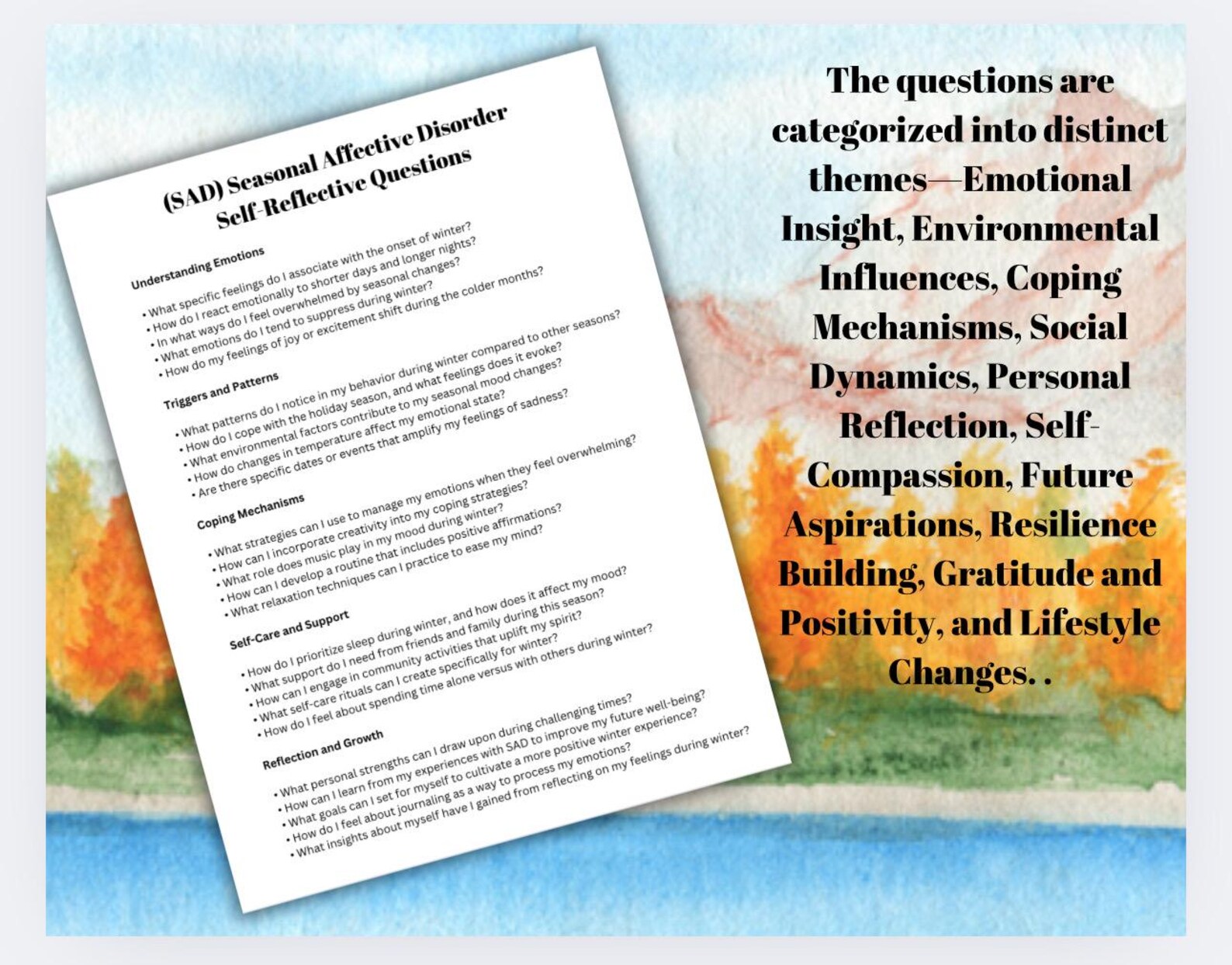 SAD Seasonal Affective Disorder Questions Emotional Regulation January ...