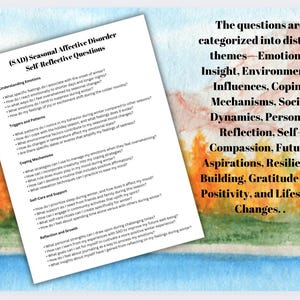 SAD Seasonal Affective Disorder Questions Emotional Regulation January ...