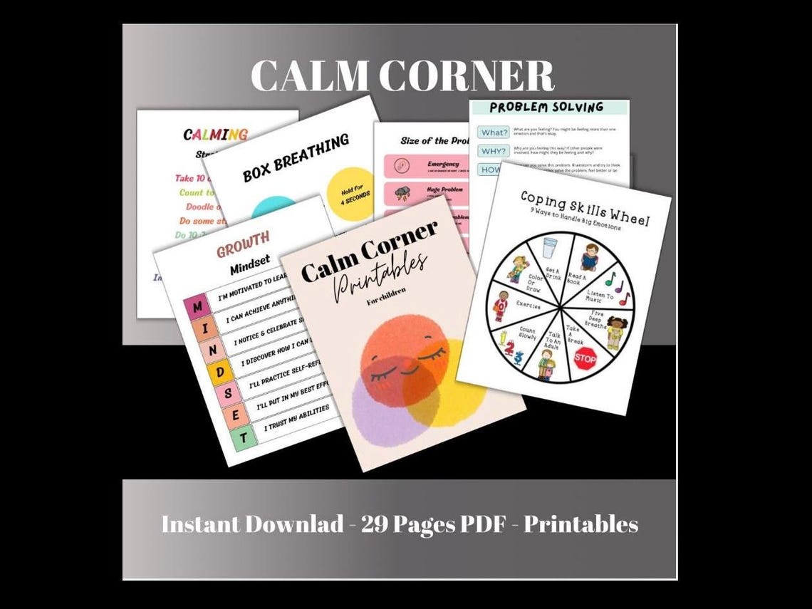 Kids Coping Skills Toolbox Social Emotional Learning Kit for Mental ...