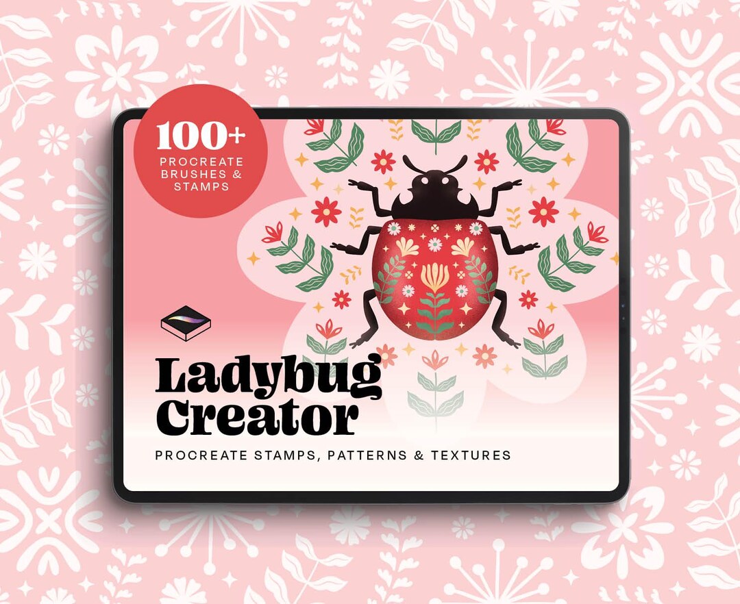 Ladybug Procreate Brush Set – Build Cute Insect Art With Patterns ...