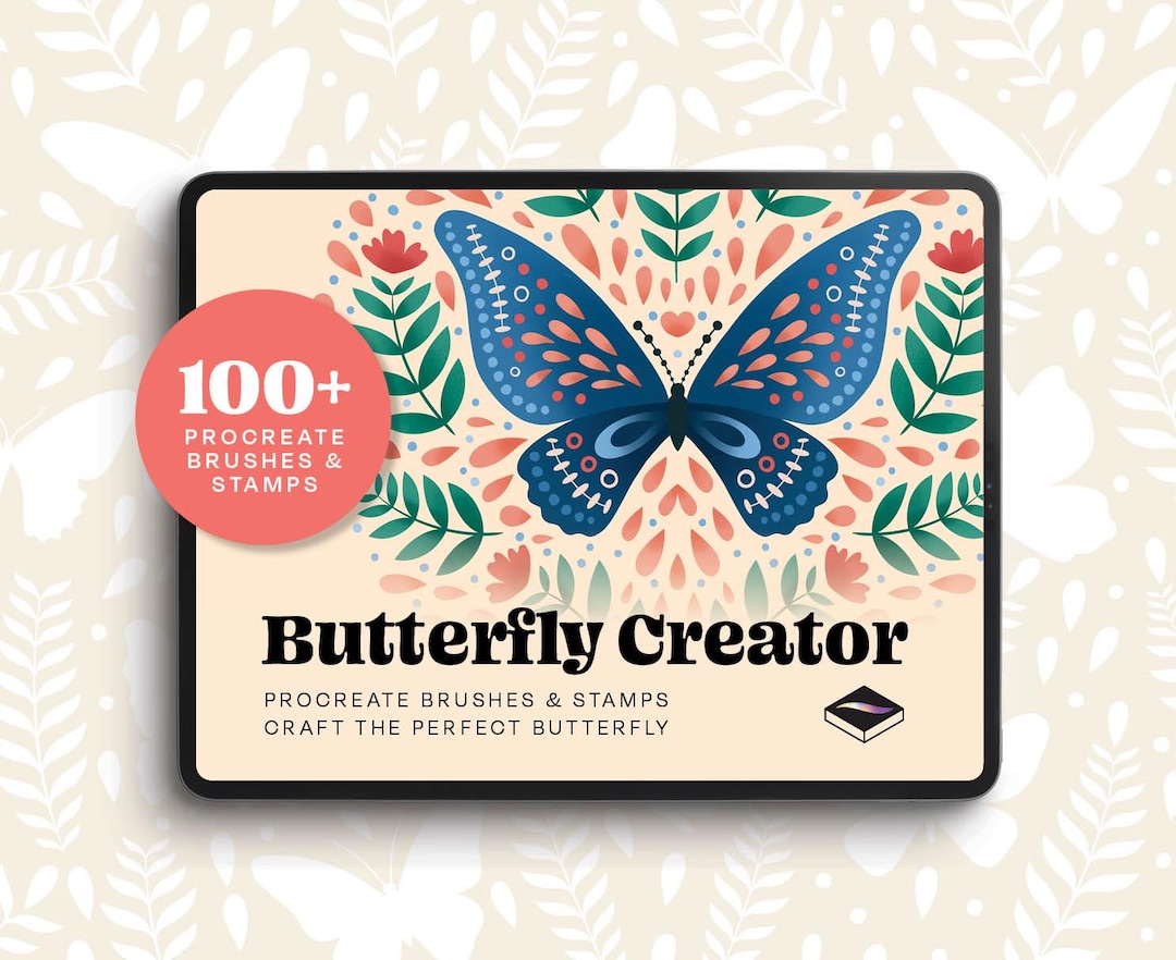 Procreate Butterfly Creator Set – 100+ Brushes and Stamps With ...