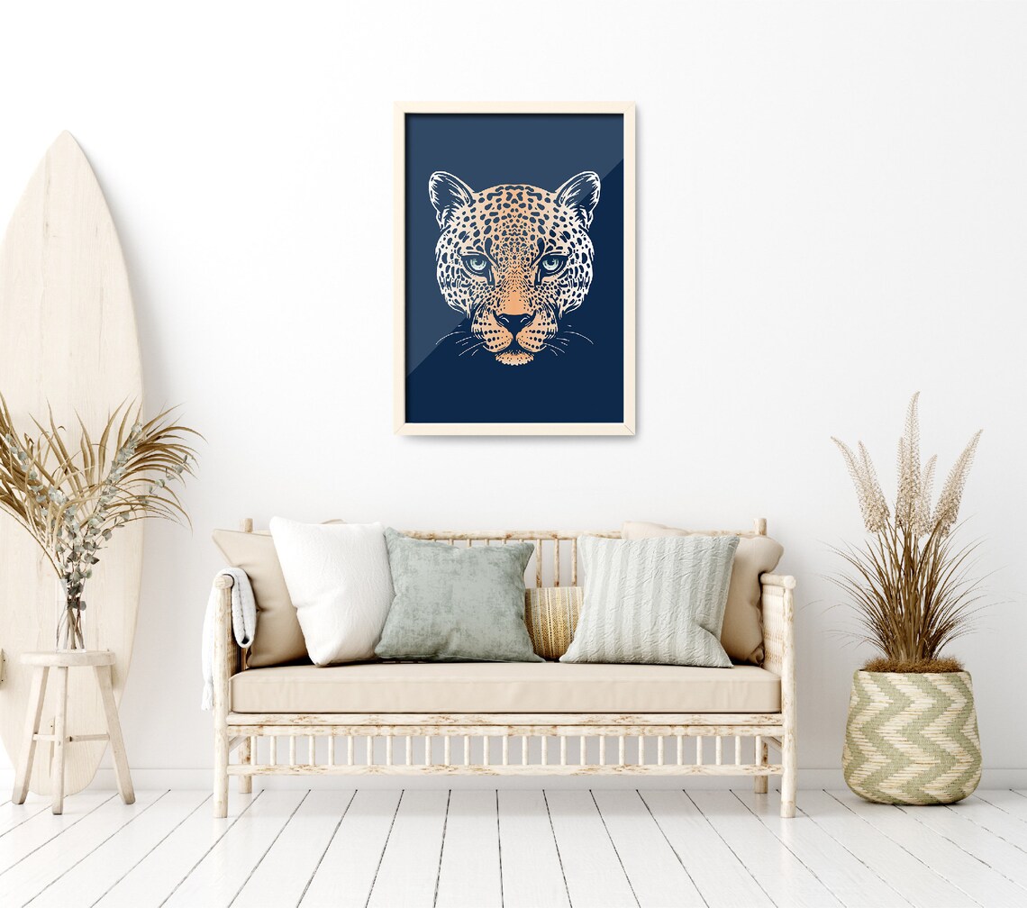 Jaguar Printable Poster Animal Portrait Wall Art for Your - Etsy