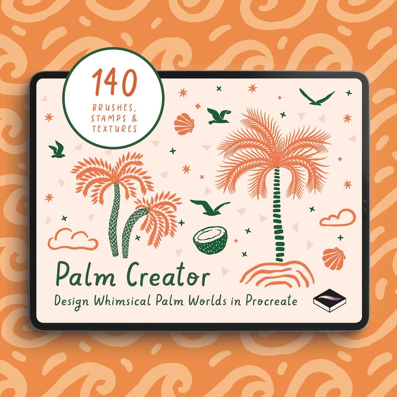 Palm Tree Stamp - Etsy