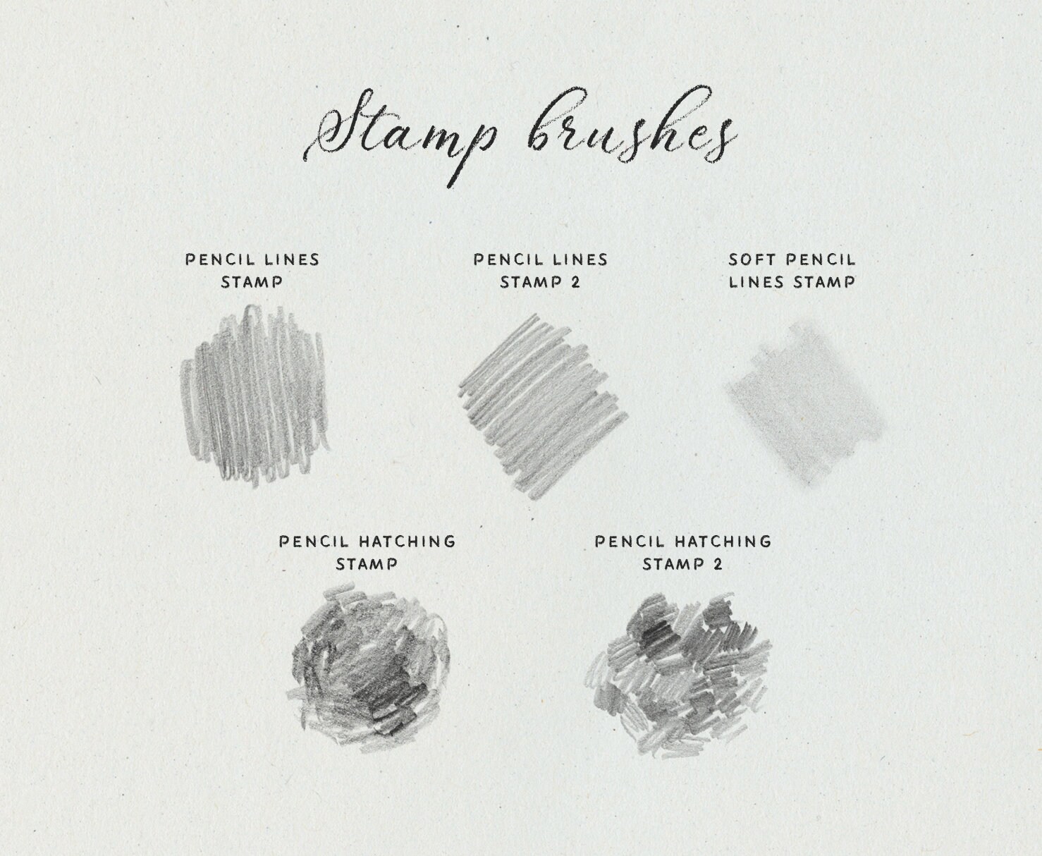 Realistic Pencil Procreate Brush Set: Draw Shade Pattern - Etsy