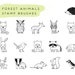 Forest Animals Plants and Wreaths Stamp and Paint Brushes for - Etsy
