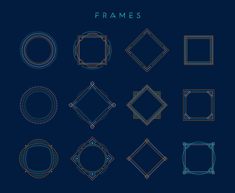 Manca Display Font & Frames for Titles Taglines Quotes - Etsy